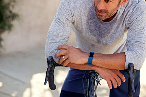 Fitbit Charge 2 Heart Rate + Fitness Wristband, Blue, Large (6.7 - 8.1 Inch) (US Version) (Renewed)