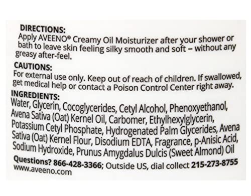 Aveeno Creamy Oil R Size 12oz Aveeno Creamy Moisturizing Oil