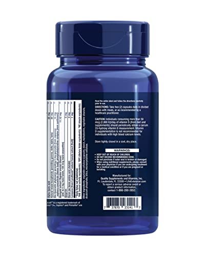 Life Extension Two-Per-Day High Potency Multivitamin & Mineral Supplement - Vitamins, Minerals, Plant Extracts, Quercetin, 5-MTHF, Folate & More - Gluten-Free, Non-GMO - 120 Capsules