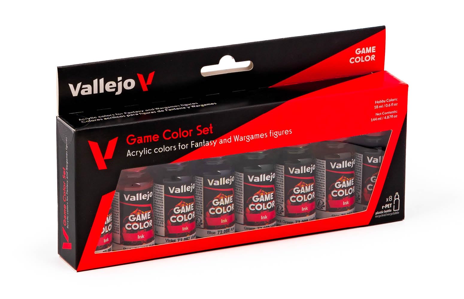 Vallejo Game Ink Paint Set (8 Color) Paint