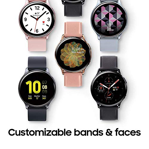Samsung Galaxy Watch Active2 (44mm), Aqua Black, US Version (Renewed)
