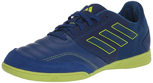 adidas Top Sala Indoor Soccer Shoe, Team Royal Blue/Team Solar Yellow/White, 3 US Unisex Little Kid