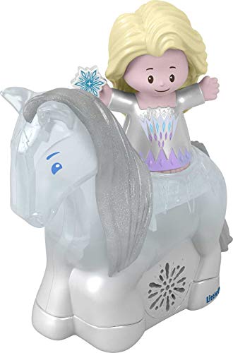Disney Frozen Elsa & Nokk Little People Figure Set With Lights & Sounds For Toddler Pretend Play Ages 18+ Months