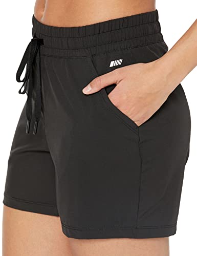 Amazon Essentials Women's Studio Woven Stretch Short, Black, X-Large