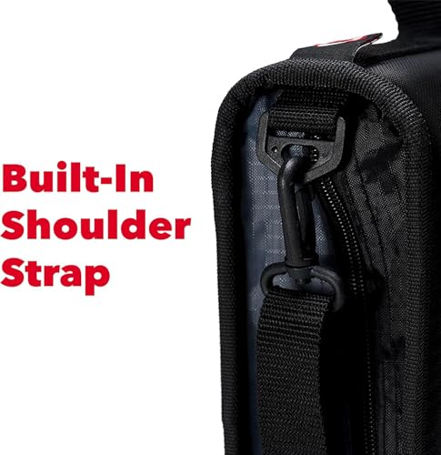 Case-It The Classic Zipper Binder - 2 Inch O-Rings - Multiple Pockets - 350 Sheet Capacity - Comes with Shoulder Strap - Midnight Blue D-251