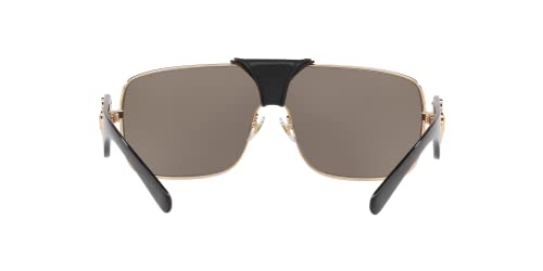 Versace VE 2207Q 1002/5 Gold Metal Square Sunglasses Gold Mirror Lens