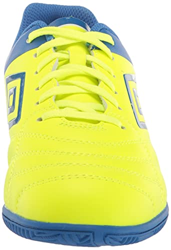 Umbro Men's Classico XI IC Indoor Soccer Shoe, Yellow/Blue, 9
