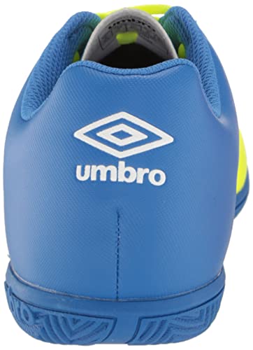 Umbro Men's Classico XI IC Indoor Soccer Shoe, Yellow/Blue, 9