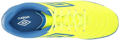 Umbro Men's Classico XI IC Indoor Soccer Shoe, Yellow/Blue, 9