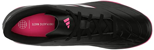 adidas Unisex Copa Pure.4 Indoor Soccer Shoe, Black/Zero Metallic/Team Shock Pink, 11.5 US Men
