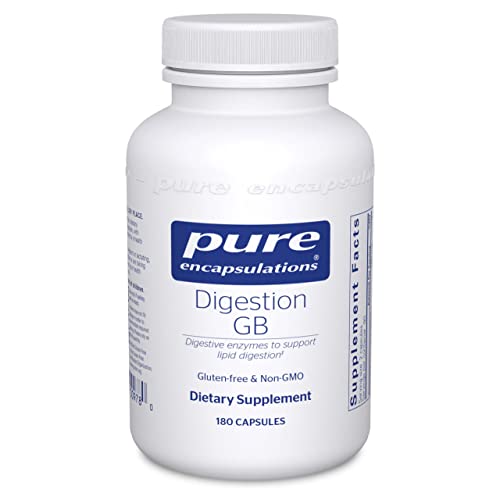 Pure Encapsulations Digestion GB | Digestive Enzyme Supplement to Support Gall Bladder and Digestion of Carbohydrates and Protein* | 180 Capsules