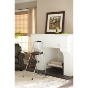 Cosco 3-Step Big Step Folding Stool - Platinum