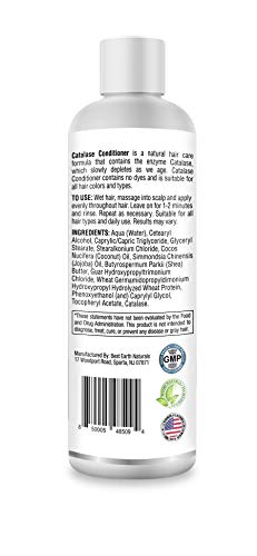 Best Earth Naturals Catalase Boost Conditioner Daily Anti Aging Catalase Conditioner for Men and Women 8 Ounces
