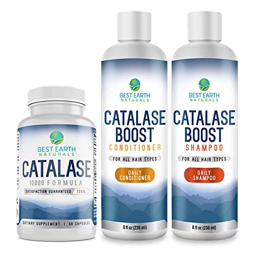 Best Earth Naturals Catalase Boost Conditioner Daily Anti Aging Catalase Conditioner for Men and Women 8 Ounces
