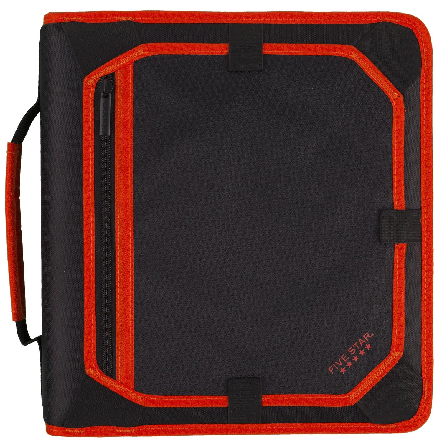 Five Star Zipper Binder, 2 Inch 3-Ring Binder for School, Expansion Panel, 580 Sheet Capacity, Red/Black (29052CE8)
