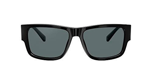 Versace Man Sunglasses, Black Lenses Acetate Frame, 58mm