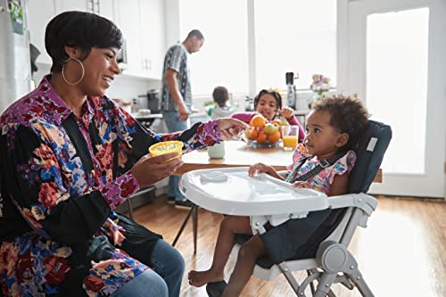 Cosco Simple Fold Adjustable High Chair, Folds Flat and Stands on its own, Making it Easy to Store or take on The go, Rainbow
