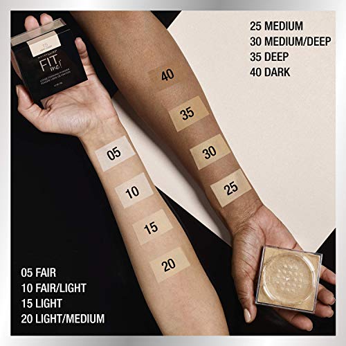 Maybelline Fit Me Loose Finishing Powder, Fair, 1 Count