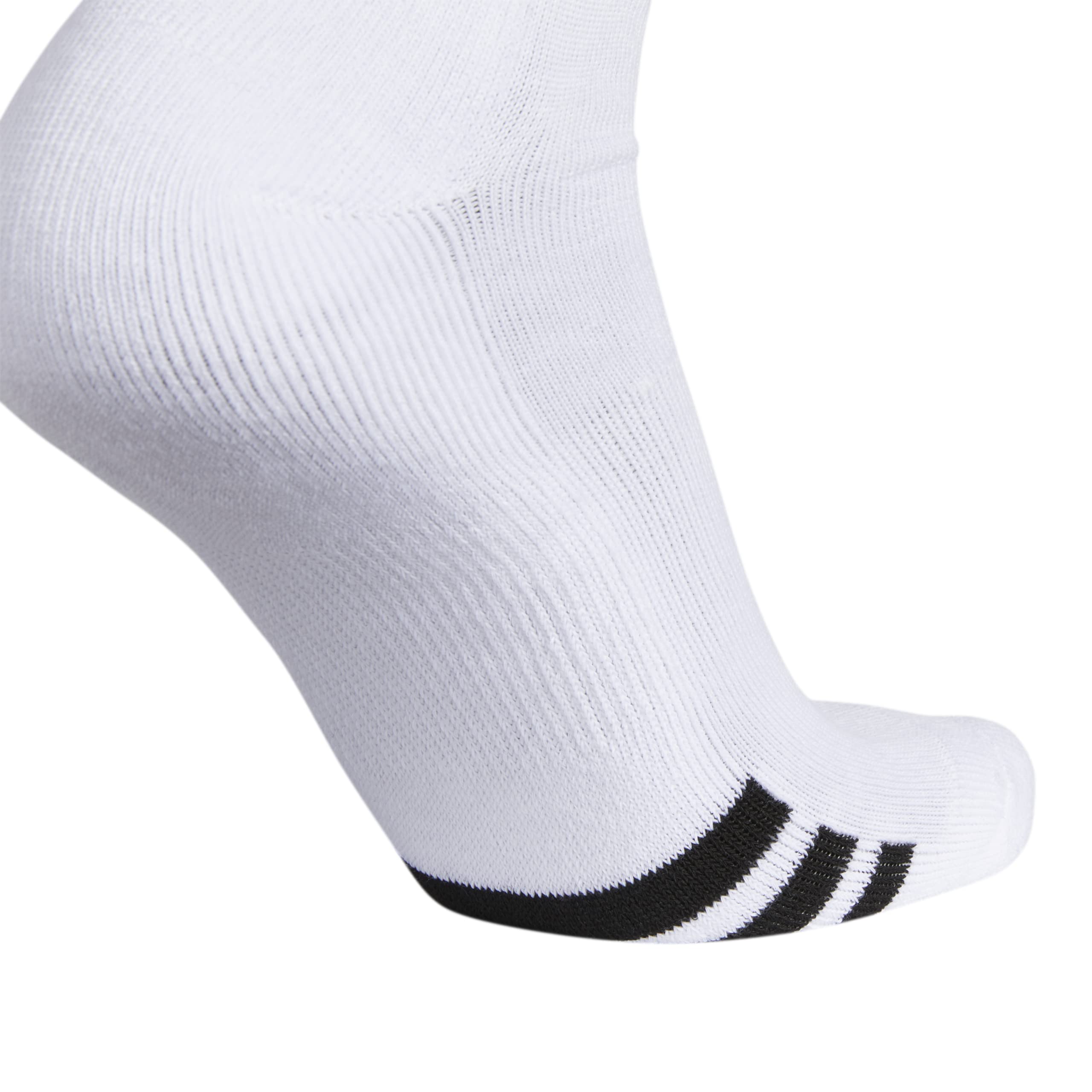 adidas Rivalry Soccer 2.0 OTC, Workout Compression Socks-Over The Calf, White/Black, Small