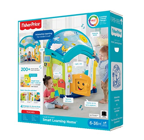 Fisher-Price Laugh & Learn Electronic Playhouse Smart Learning Home Playset With Lights Sounds & Activities For Infants And Toddlers [Amazon Exclusive]