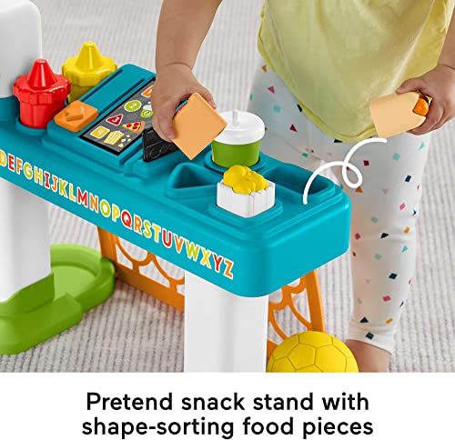 Fisher-Price Laugh & Learn Toddler Learning Toy, 4-In-1 Game Experience Sports Activity Center With Smart Stages For Ages 9+ Months