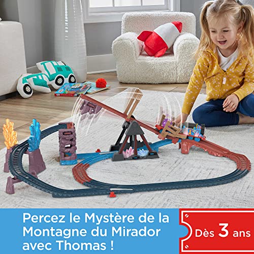 Thomas & Friends Motorized Toy Train Set Crystal Caves Adventure with Thomas, Tipping Bridge & 8 Ft of Track for Kids Ages 3+ Years