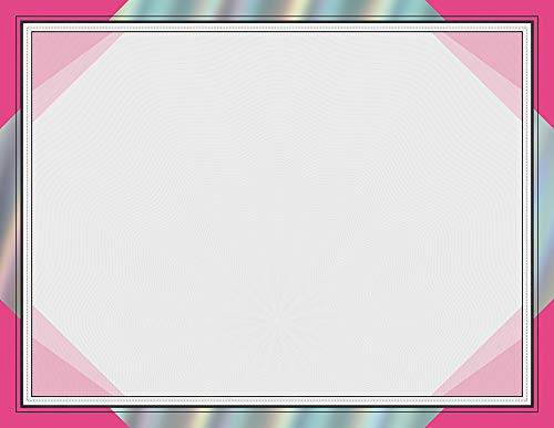 Cosco Rainbow Foil Certificates, Pink