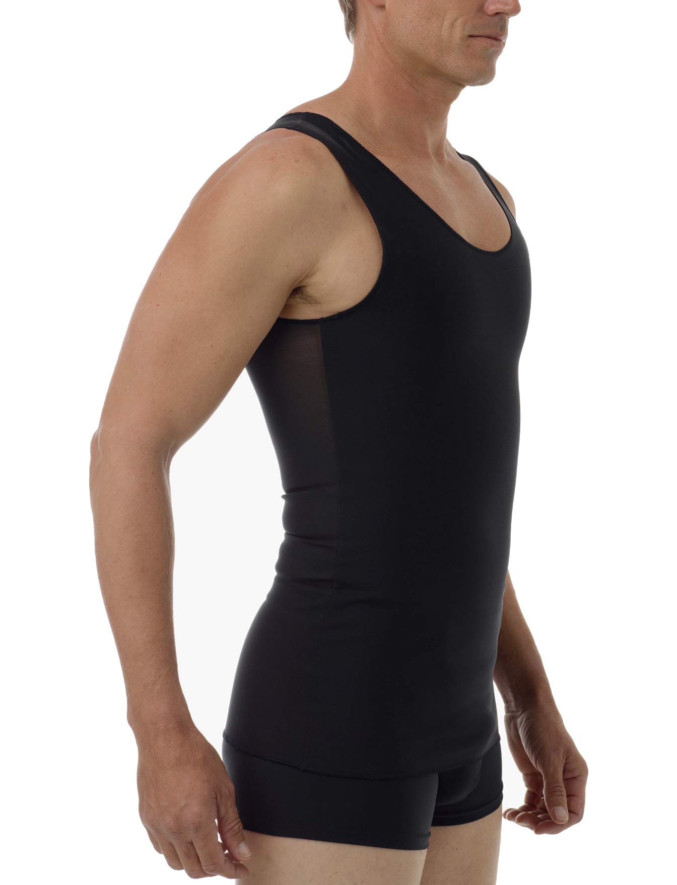 Underworks FTM Gynecomastia Ultimate Chest Binder Tank 997 - Black Small