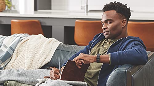 Fitbit Charge 5 Hook & Loop Accessory Band, Official Product, Charcoal, Small