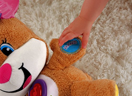 Fisher-Price Laugh & Learn Baby & Toddler Toy Smart Stages Sis Interactive Plush Dog With Music Lights & Learning Content For Ages 6+ Months