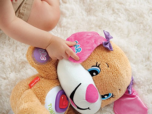 Fisher-Price Laugh & Learn Baby & Toddler Toy Smart Stages Sis Interactive Plush Dog With Music Lights & Learning Content For Ages 6+ Months