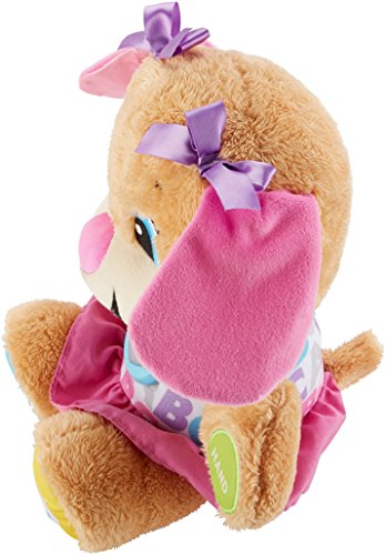 Fisher-Price Laugh & Learn Baby & Toddler Toy Smart Stages Sis Interactive Plush Dog With Music Lights & Learning Content For Ages 6+ Months