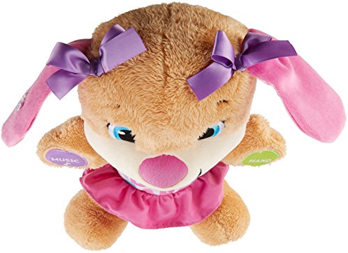 Fisher-Price Laugh & Learn Baby & Toddler Toy Smart Stages Sis Interactive Plush Dog With Music Lights & Learning Content For Ages 6+ Months