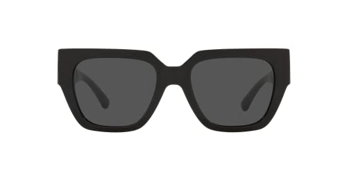 Versace Woman Sunglasses Black Frame, Dark Grey Lenses, 53MM