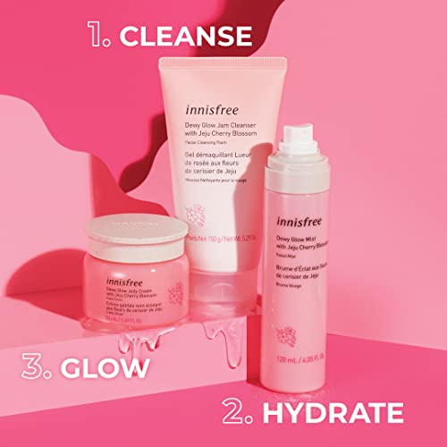 innisfree Cherry Blossom Dewy Glow Jelly Cream Face Moisturizer , 1.69 Fl Oz (Pack of 1)