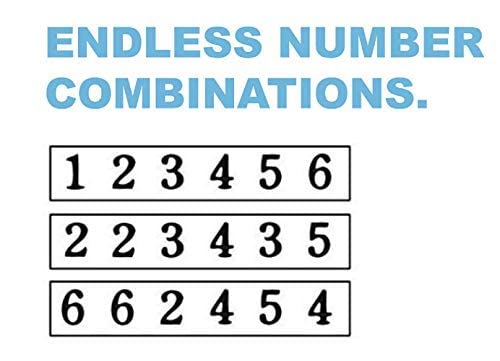 Cosco Automatic Numbering Machine, 6-Digits, 8 Modes, Black Ink (026138)