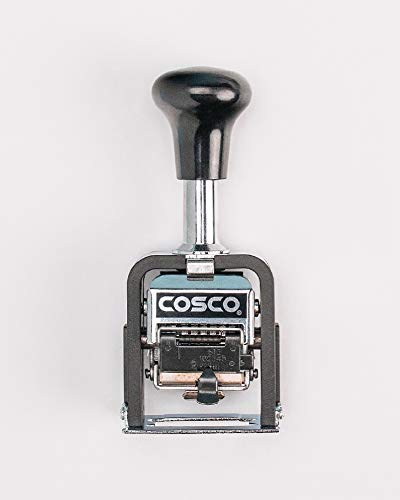 Cosco Automatic Numbering Machine, 6-Digits, 8 Modes, Black Ink (026138)