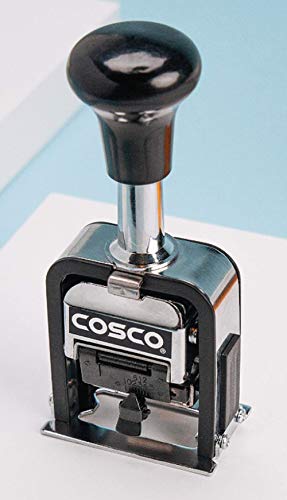 Cosco Automatic Numbering Machine, 6-Digits, 8 Modes, Black Ink (026138)