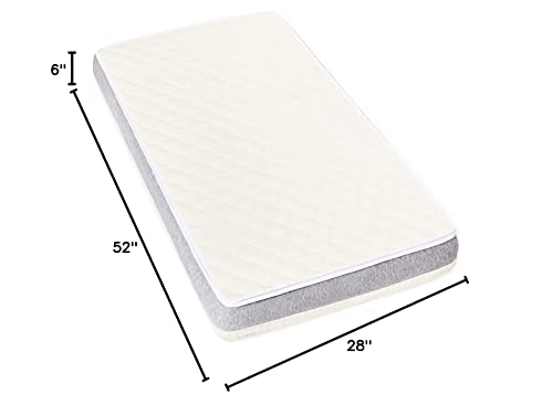 Graco Ultra 2-in-1 Premium Dual-Sided Crib & Toddler Mattress โ GREENGUARD Gold Certified, CertiPUR-US Certified Foam Core, Ultra-Soft 100% Machine-Washable Zip-Off Mattress Cover, 2-Sided Mattress
