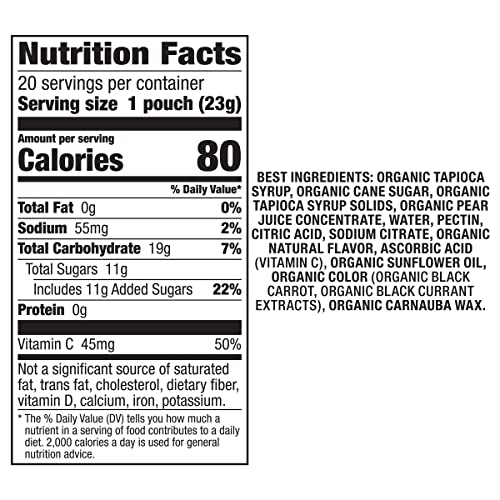 Annie's Organic Berry Patch Bunny Fruit Snacks, Gluten Free, 16 oz, 20 ct