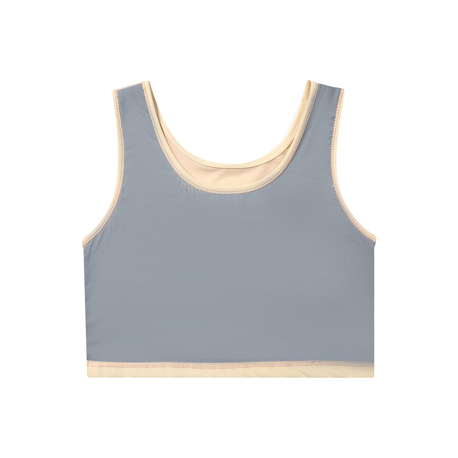 JARAZIN Chest Binder for Transgender Women Tomboy FTM Breast Binder Bra Pullover Tank Top (XX-Large, Nude)