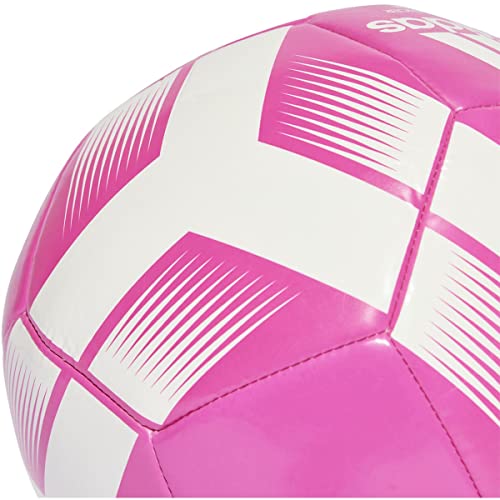 adidas Unisex-Adult Starlancer Club Ball, Team Shock Pink/White, 4