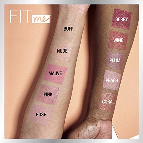Maybelline Fit Me Blush, Lightweight, Smooth, Blendable, Long-lasting All-Day Face Enhancing Makeup Color, Plum, 1 Count