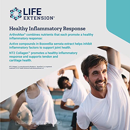 Life Extension ArthroMax Advanced with NT2 Collagen & AprèsFlex Capsules, Our Joint Health, Comfort & Mobility Formula, Non-GMO, Gluten-Free, 60 Count