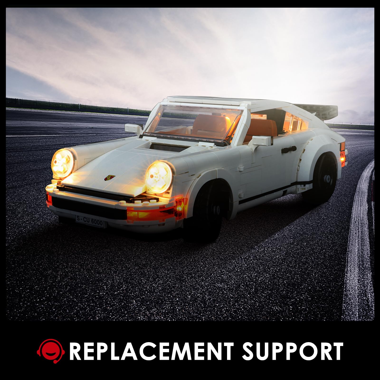 BRIKSMAX Led Lighting Kit for Porsche 911 - Compatible with Lego 10295 Building Blocks Model- Not Include The Lego Set