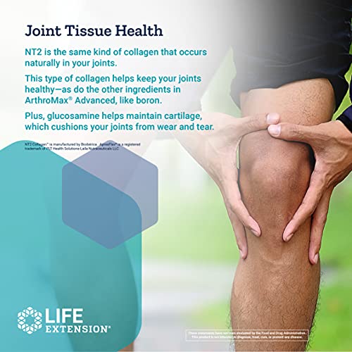 Life Extension ArthroMax Advanced with NT2 Collagen & AprèsFlex Capsules, Our Joint Health, Comfort & Mobility Formula, Non-GMO, Gluten-Free, 60 Count