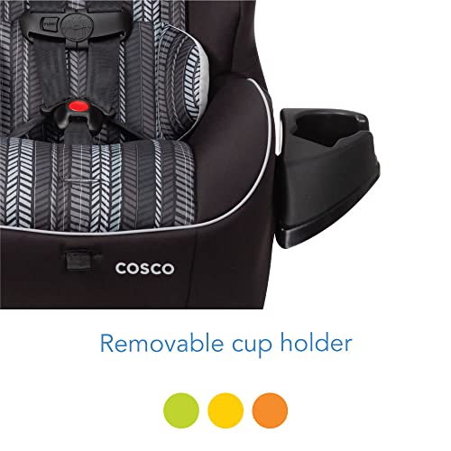 Cosco Empire All-in-One Convertible Car Seat, Extended Use All-in-One Car Seat: Rear-Facing 5-40 pounds, Forward-Facing Harness 22-50 pounds, and Belt-Positioning 40-80 pounds, Spring Petals