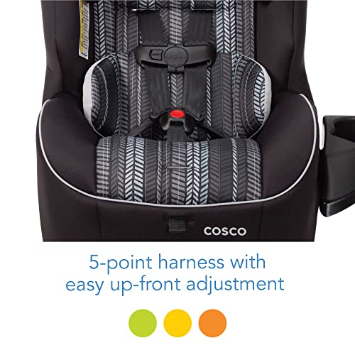 Cosco Empire All-in-One Convertible Car Seat, Extended Use All-in-One Car Seat: Rear-Facing 5-40 pounds, Forward-Facing Harness 22-50 pounds, and Belt-Positioning 40-80 pounds, Spring Petals
