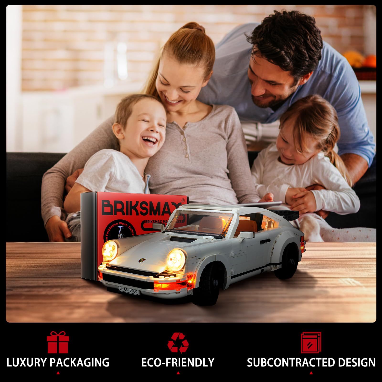 BRIKSMAX Led Lighting Kit for Porsche 911 - Compatible with Lego 10295 Building Blocks Model- Not Include The Lego Set
