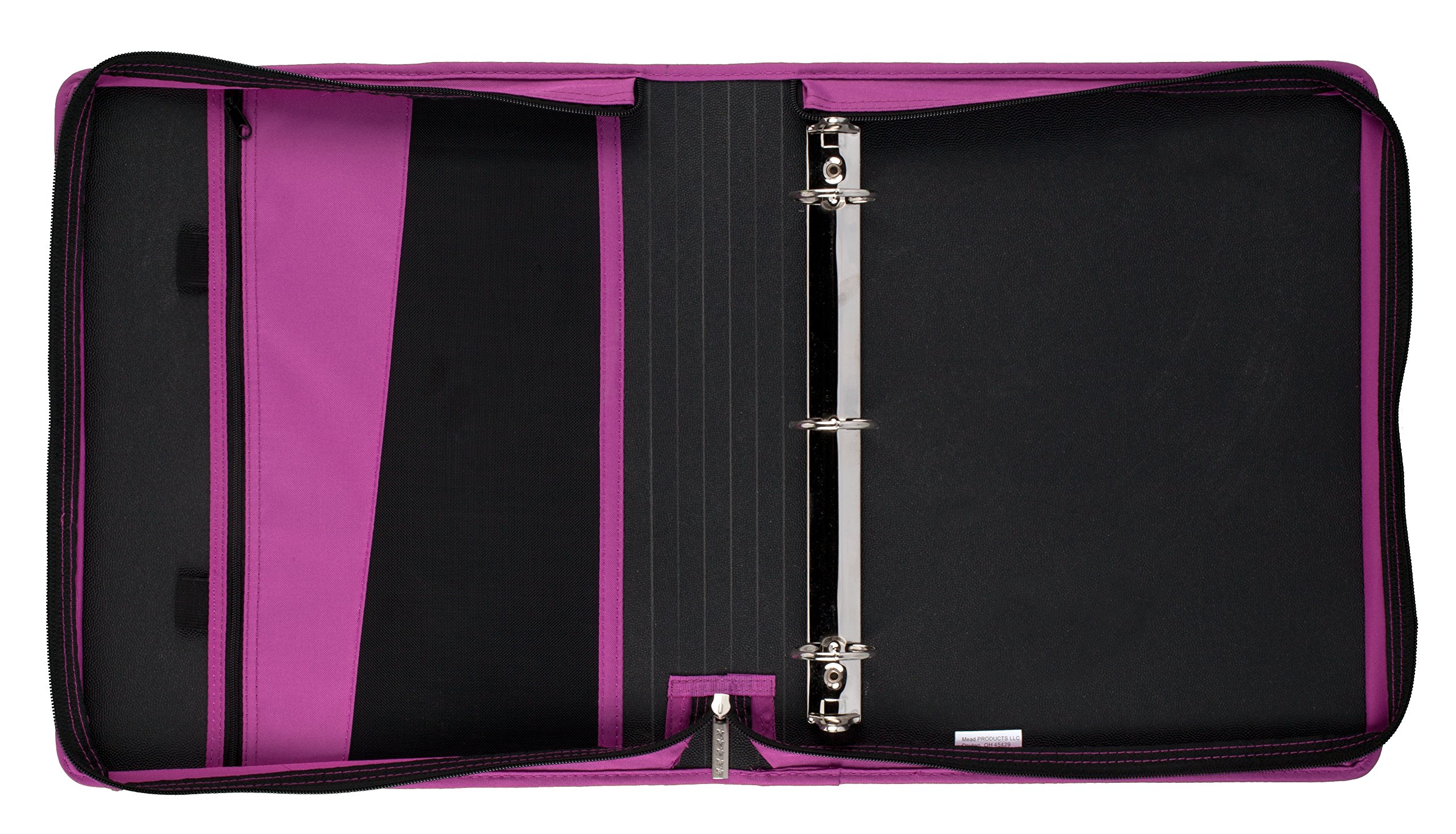 Five Star 1-1/2 Inch Zipper Binder, Ring Binder, Berry (72946)